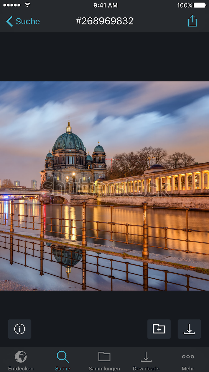 neues Feature für die Shutterstock iOS App - DESIGNBOTE