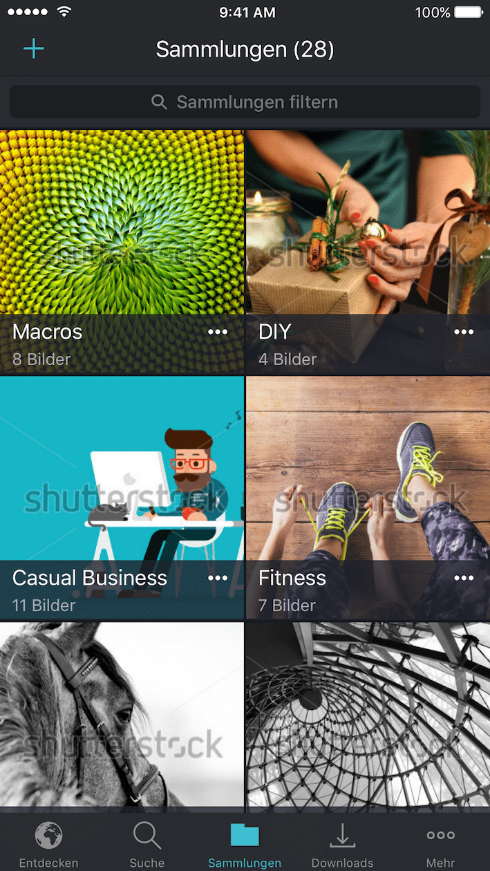 neues Feature für die Shutterstock iOS App - DESIGNBOTE