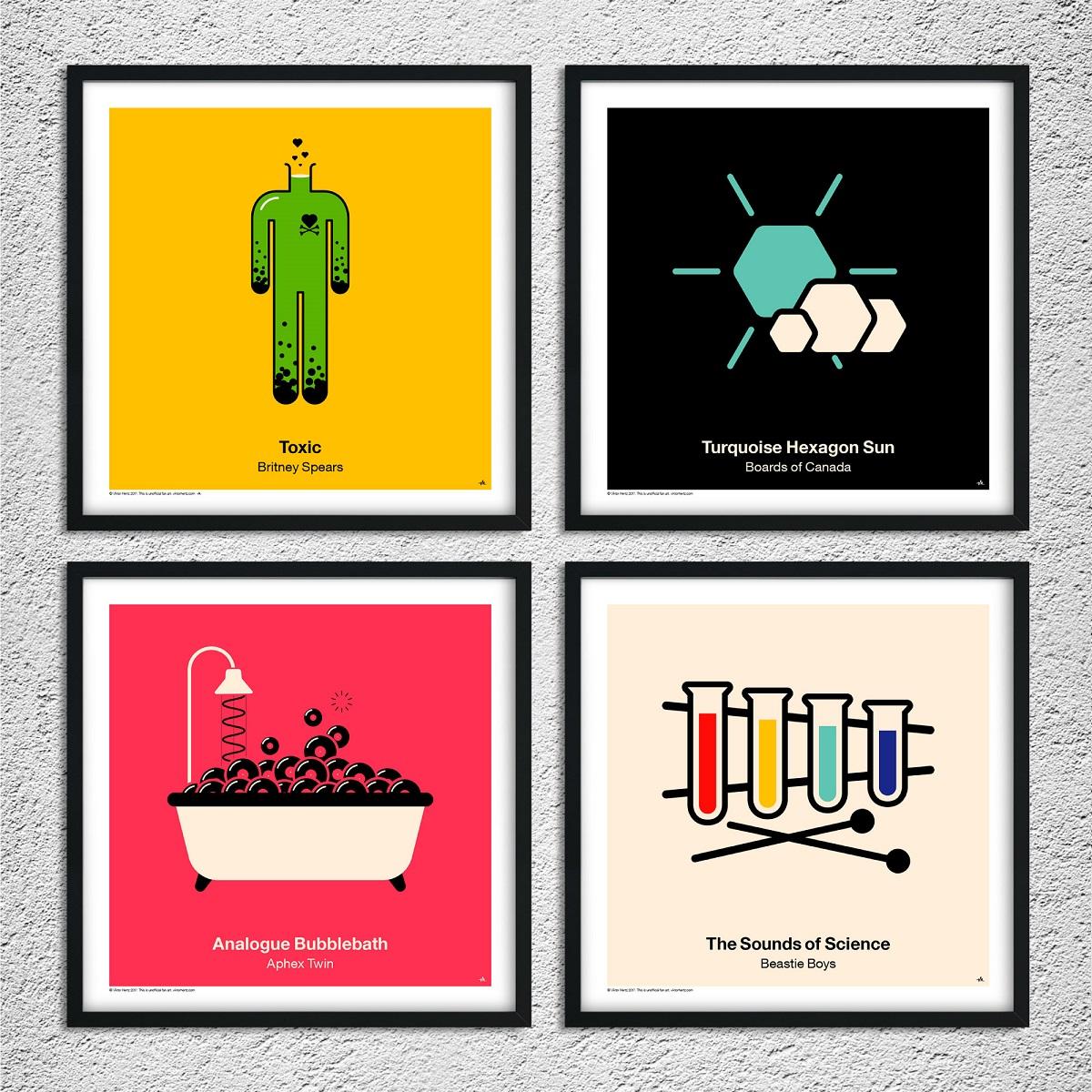 Pictogram Vinyl Posters - DESIGNBOTE
