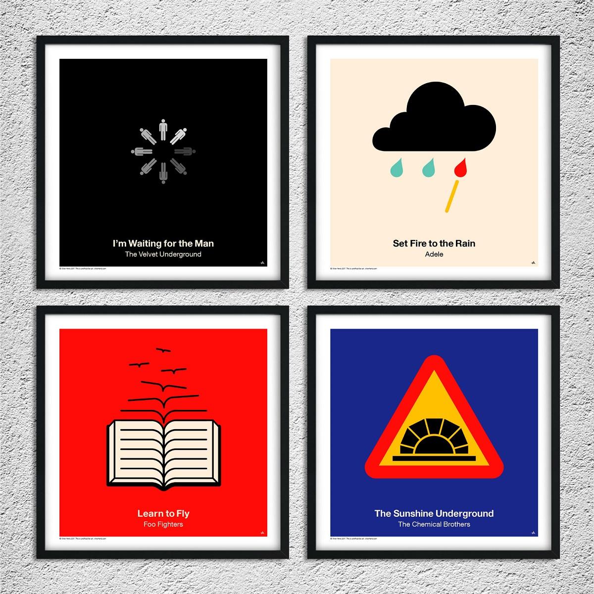 Pictogram Vinyl Posters - DESIGNBOTE