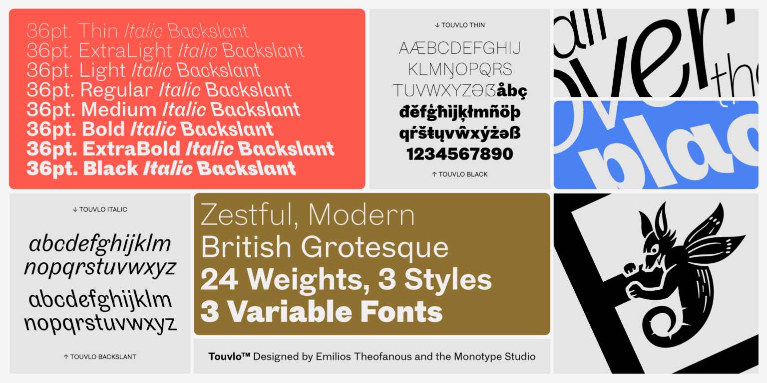 Monotype stellt die neue Sans-Serif Touvlo vor - DESIGNBOTE
